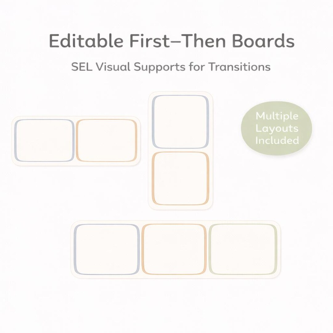 Editable First–then Boards | SEL Visual Supports for Transitions ...