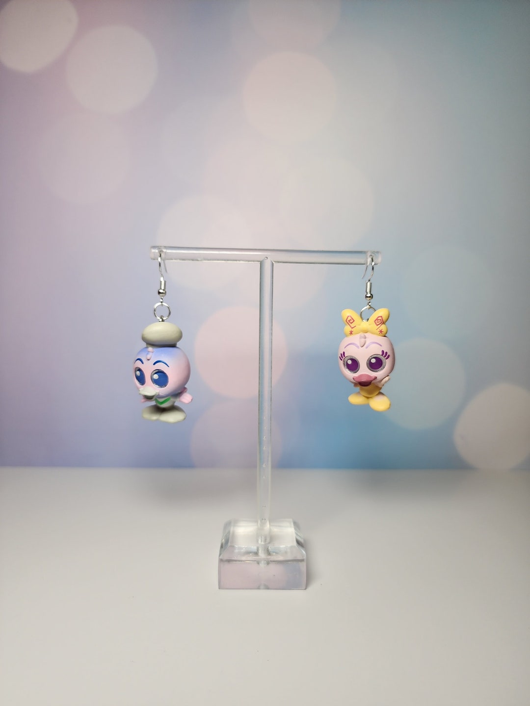 50th Anniversary Daisy Duck and Donald Duck Dangle Earrings - Etsy