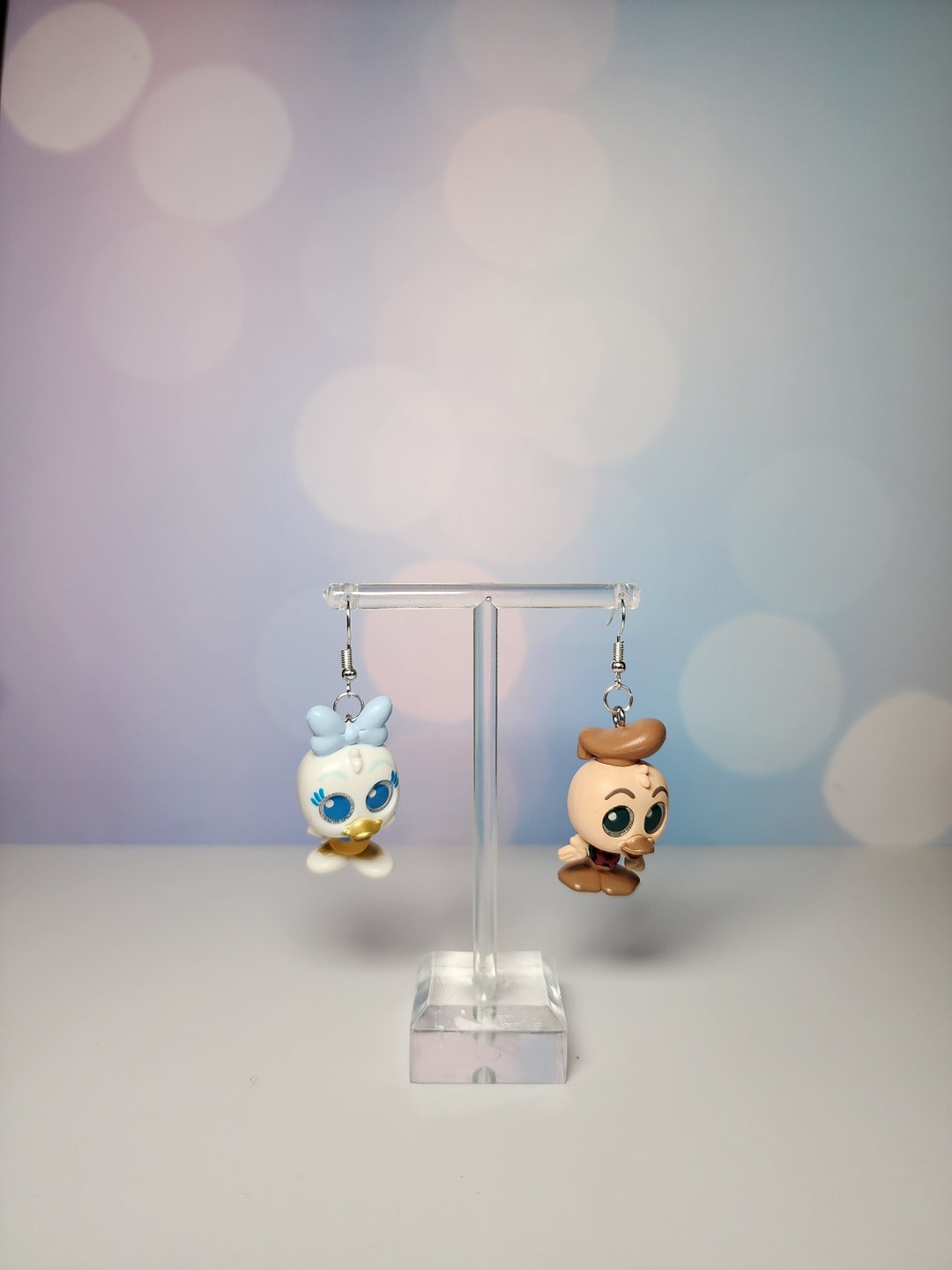 50th Anniversary Daisy Duck and Donald Duck Dangle Earrings - Etsy