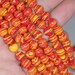 8MM Red Yellow Matrix Turquoise Gemstone Round Loose Beads 15 Inch Full ...