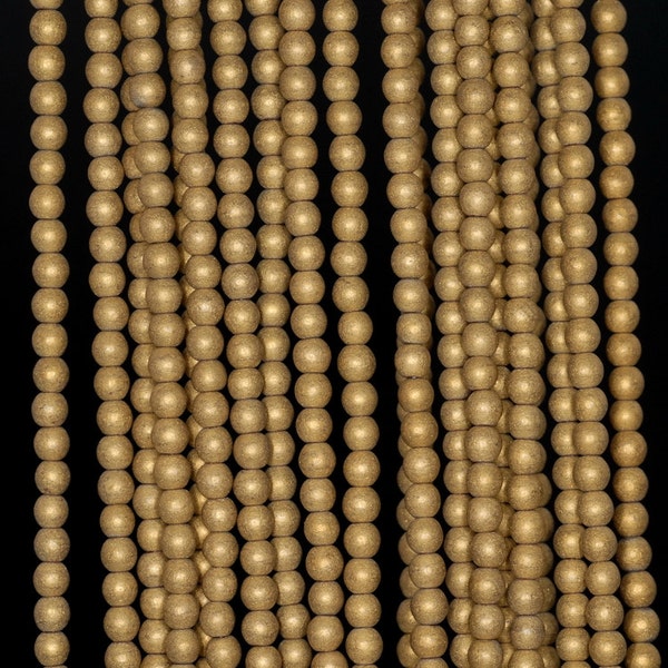 Matte Gold Beads - Etsy