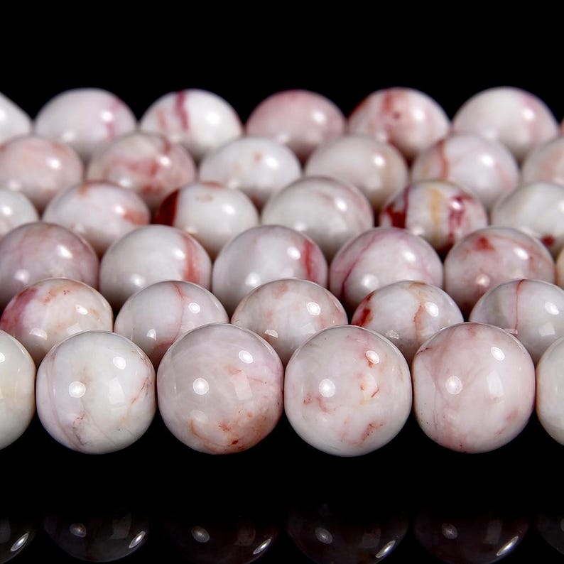 Natural Rare Cinnabrite Cinnabar in Quartz Gemstone Grade AAA Round 4MM ...