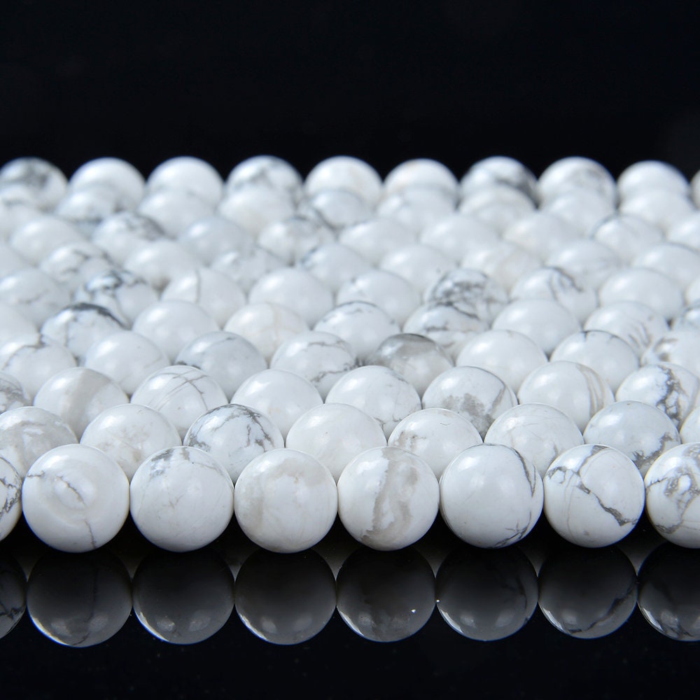 10mm Witte Howlite Edelsteen Wit Rond 10mm Losse Kralen 75 - Etsy Nederland
