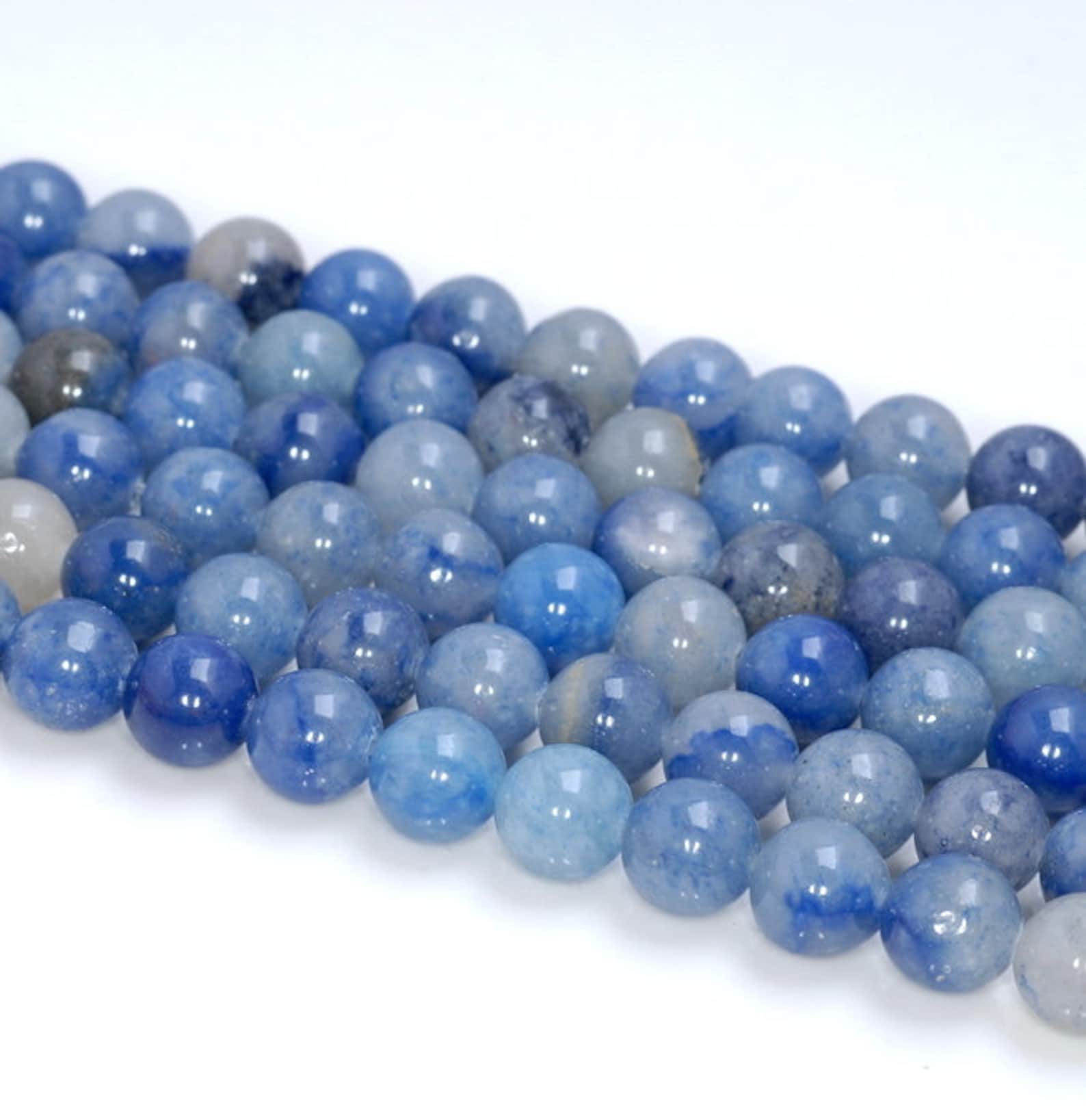 8mm Blue Aventurine Gemstone Blue Round Loose Beads 15 Inch - Etsy