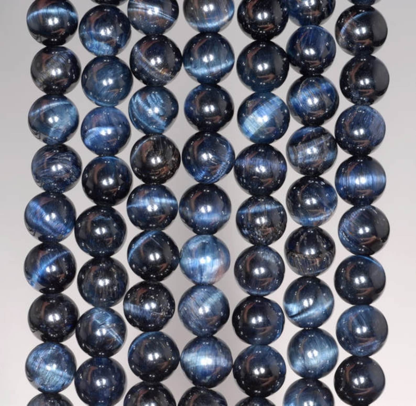 6mm Blue Tiger Eye Hawk Eye Gemstone Grade AA Round 6mm Loose - Etsy