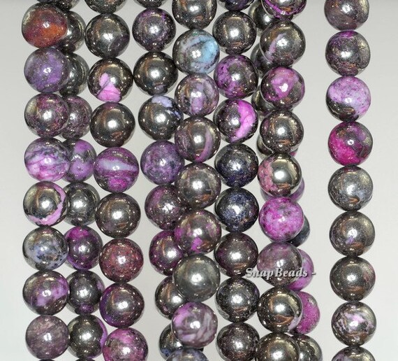 8mm Pink Pyrite Intrusion Quartz Gemstone Grade AA Round Loose - Etsy