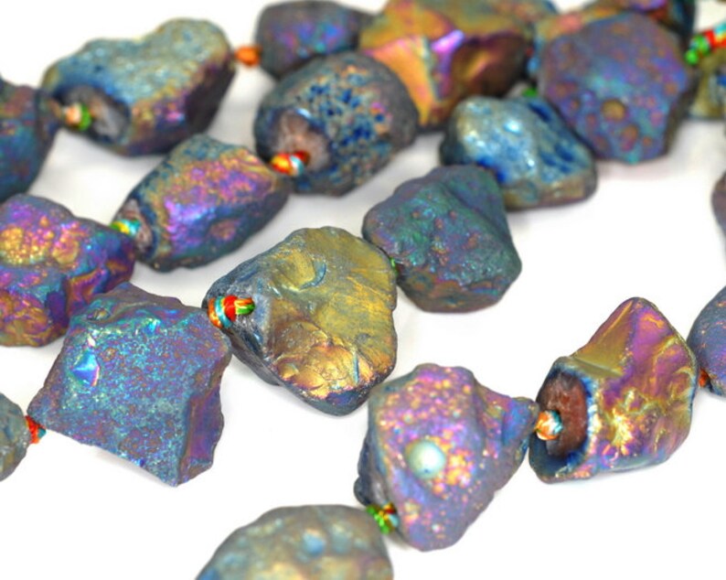 Rough Titanium Rainbow Agate Gemstone 20x15-30x20mm Rough - Etsy