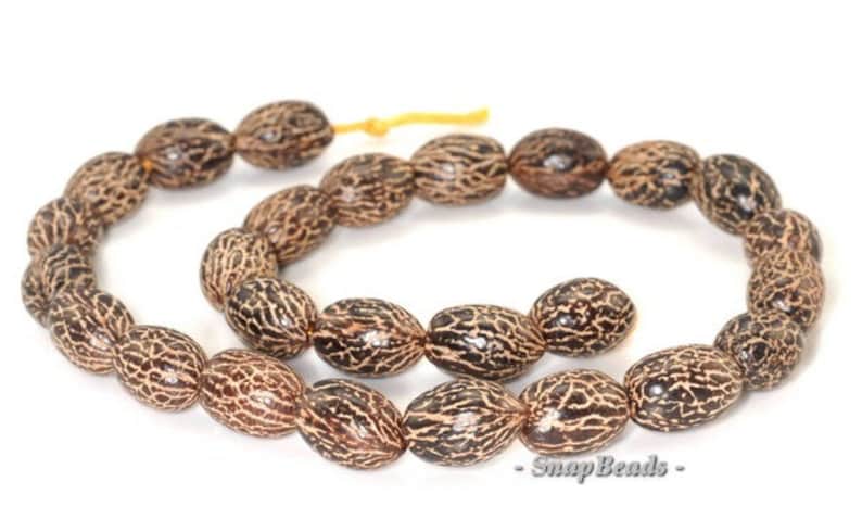 Bodhi Tree Seed Bead Gemstone Brown Nugget Oval 16x11mm Loose Beads 16 ...