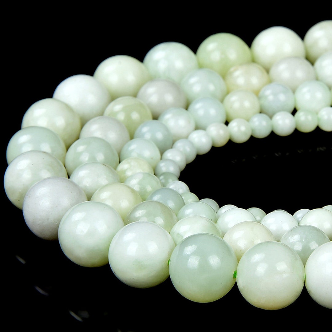 Natural New Jade Gemstone Round 4MM 6MM 8MM 10MM Loose Beads (D506) - Etsy
