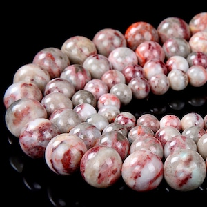 Rare Cinnabrite, Cinnabar in Quartz Gemstone Grade AA Round 4MM 5MM 7MM ...