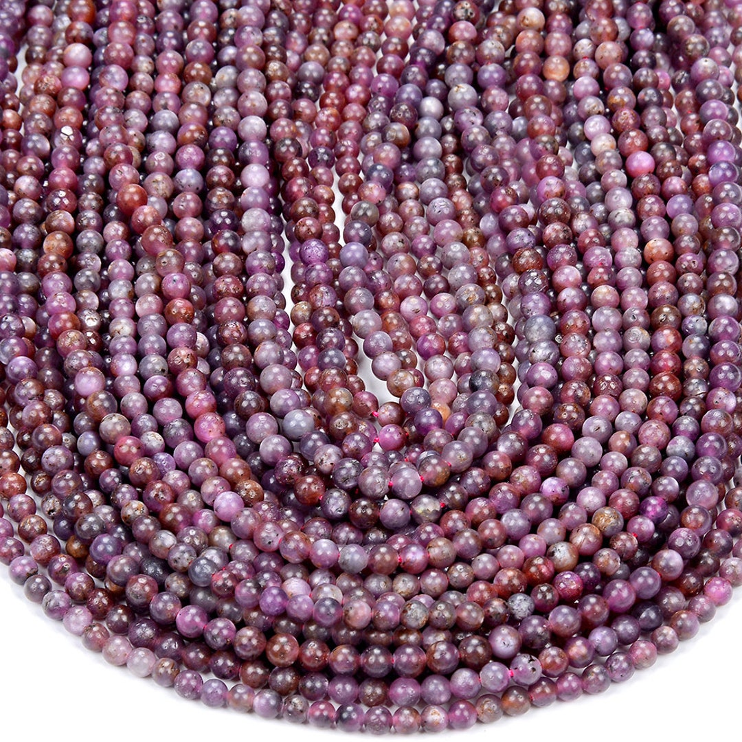 Natural Star Ruby Gemstone Grade A Round 3MM 4MM 5MM Loose Beads (P80 ...