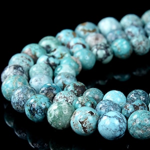 Natural Rough Turquoise Gemstone Round 5MM 6MM Loose Beads (D492) - Etsy