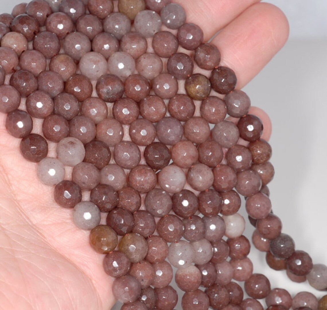 8MM Purple Aventurine Gemstone Faceted Round Loose Beads 7 - Etsy