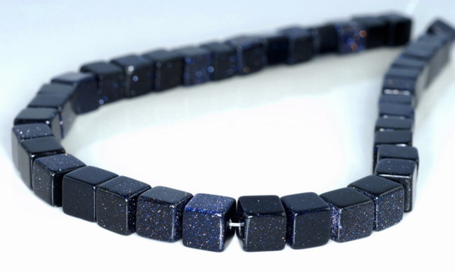 10MM Blue Sandstone Gemstone Square Cube Loose Beads 7.5 Inch | Etsy