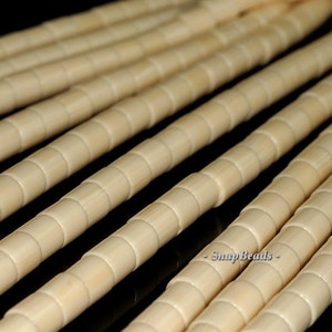 Faux Ivory Resin Grade AAA Beads Ivory Cream Round Tube Barrel 12x10mm ...