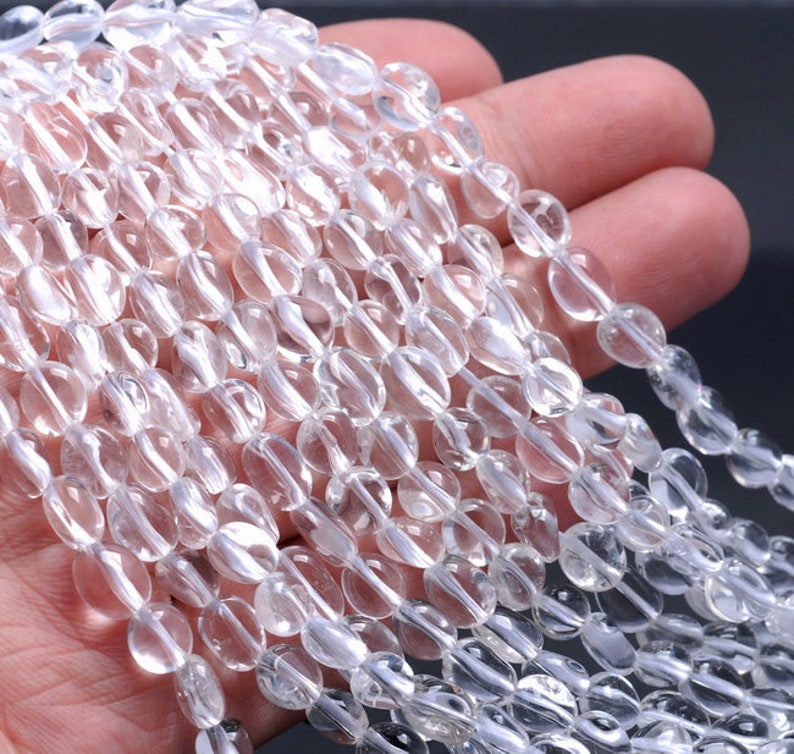 6-7MM Clear Quartz Rock Crystal Gemstone Pebble Nugget Granule - Etsy