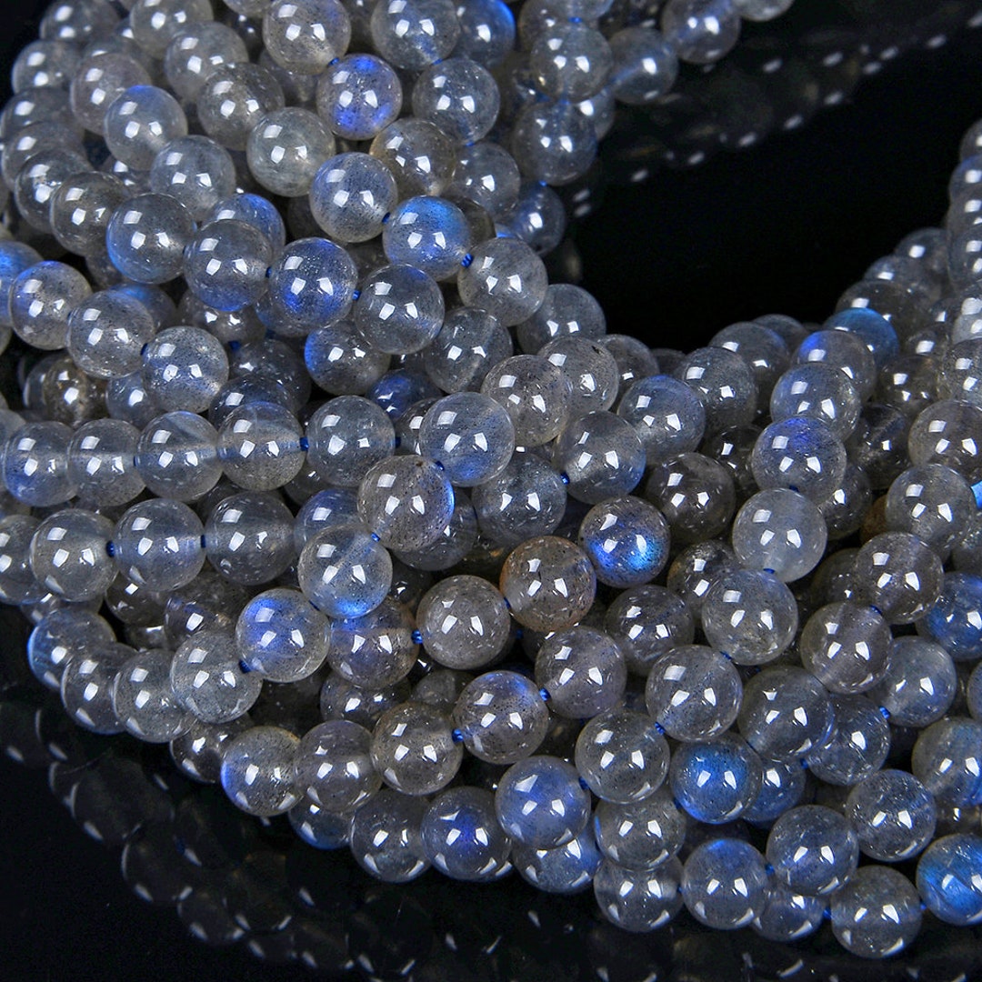 Natural Blue Labradorite Gemstone Grade AAA 3mm 4mm 5mm 6mm 7mm Round ...