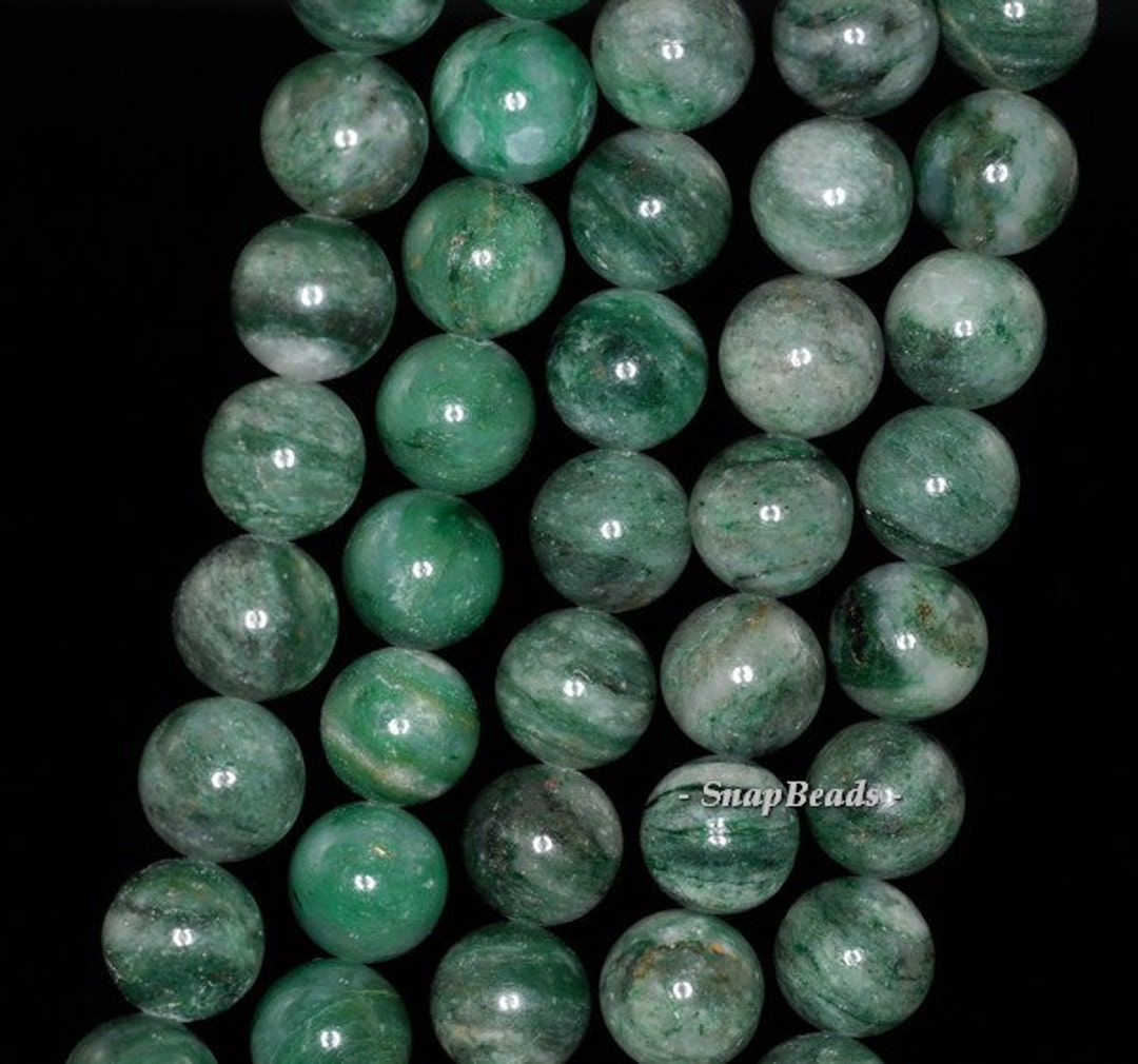 12mm Verdite African Jade Gemstone Green A Round 12mm Loose Beads 15.5 ...