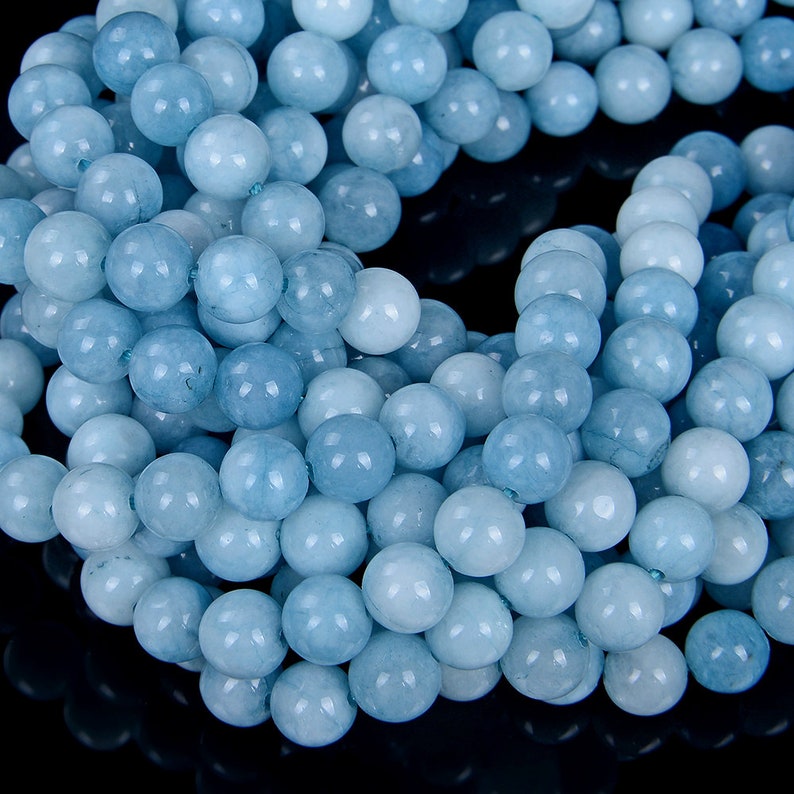 Larimar Quartz Gemstone Grade AAA Round 6MM 8MM 10MM Loose Beads (D27 ...