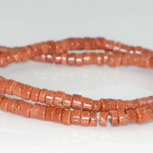 5x3mm Sirius Gold Sandstone Gemstone Grade A Heishi Slice Loose Beads ...