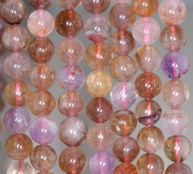 7-8mm Rare Auralite 23 Cacoxenite Grade A Purple Pink Red | Etsy