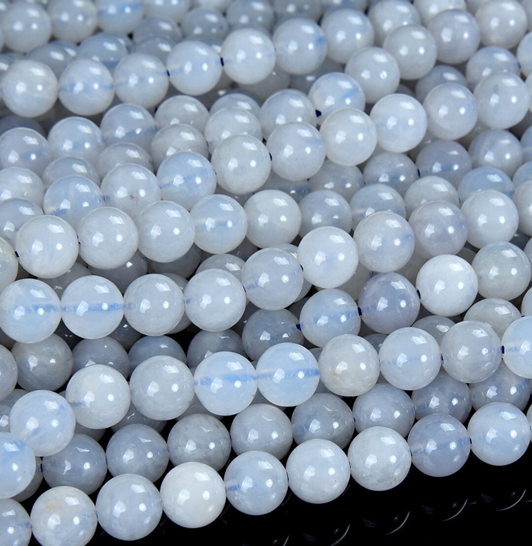 Natural Extremely Rare Blue Rose Quartz Gemstone Grade AAA Round 8MM ...