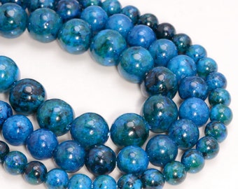 8mm Multicolor Chrysocolla Quantum Quattro Gemstone Grade AAA - Etsy