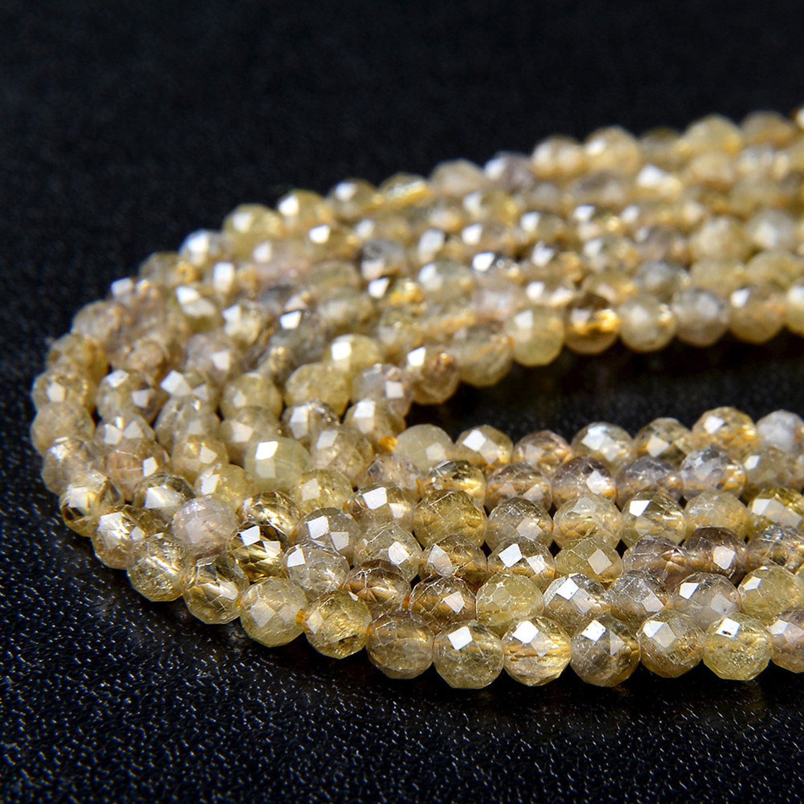 3MM Natural Golden Yellow Tanzanite Gemstone Grade AAA Micro - Etsy