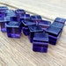10MM Purple Glass Gemstone Square Cube Loose Beads 7.5 Inch - Etsy