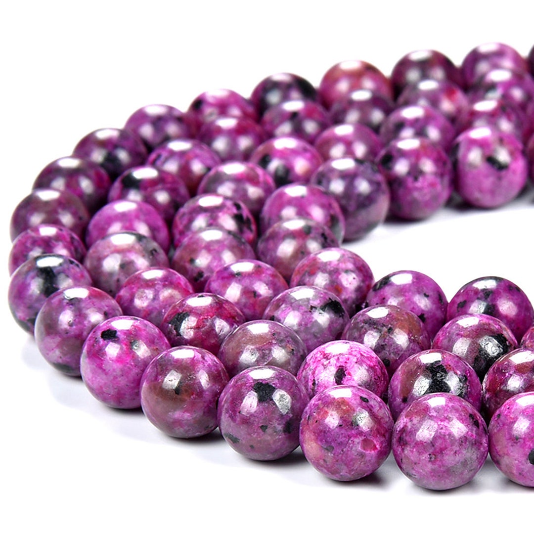 Pink Yooperlite UV Reactive Gemstone Round 8MM Loose Beads (D484) - Etsy
