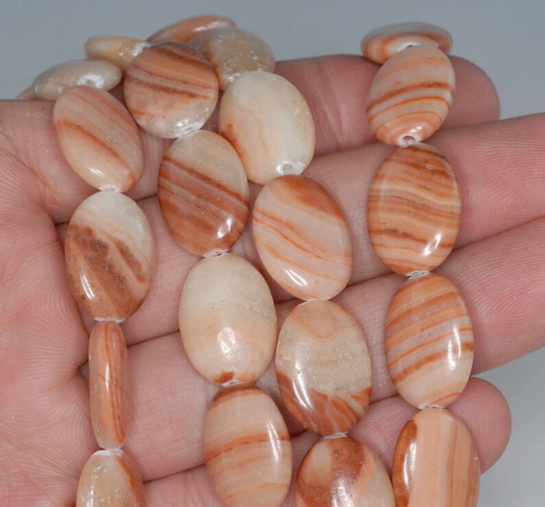 18 X 13MM Red Malachite Gemstone OVAL Loose Beads 15.5 Inch Full Strand ...