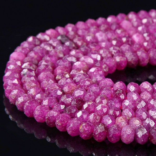 Natural Ruby Beads - Etsy