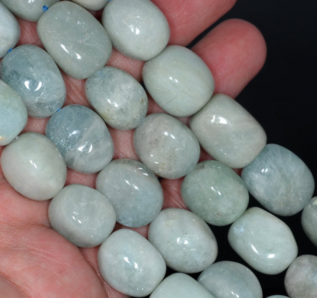 20X15-17X14MM Aquamarine Gemstone Grade A Irregular Nugget Loose Beads ...
