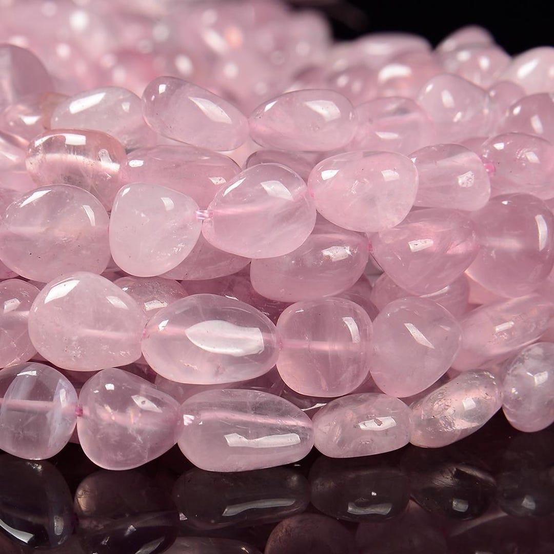 Natural Madagascar Rose Quartz Gemstone Grade AAA Pebble Nugget Granule ...