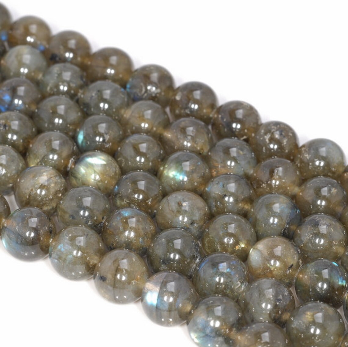 12MM Brown Labradorite Gemstone Round Loose Beads 15.5 inch | Etsy