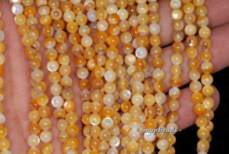 4mm Honey Shell Gemstone Grade AAA Yellow Cream Round 4mm - Etsy