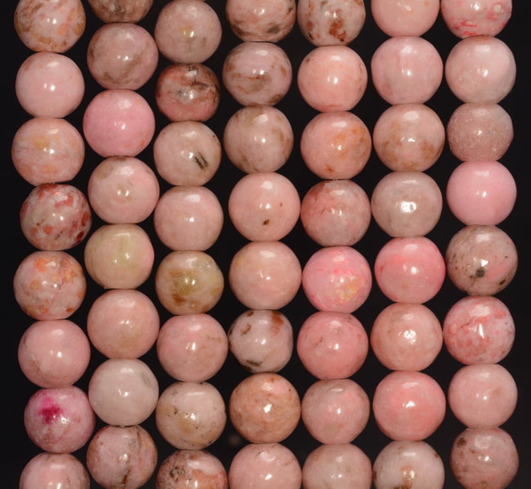 8MM Pink Jade Gemstone Round Loose Beads 15 Inch Full Strand (80010312 ...