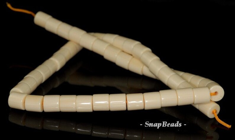 Faux Ivory Resin Grade AAA Beads Ivory Cream Round Tube Barrel - Etsy