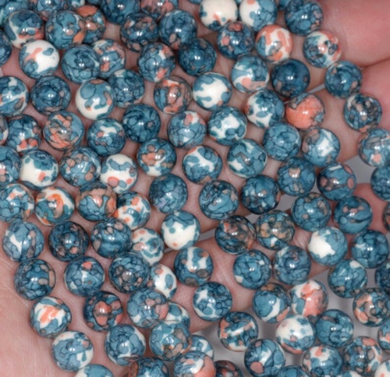 Ocean Jade Gemstone Blue Round 4mm 6mm 8mm 10mm 12mm Loose - Etsy