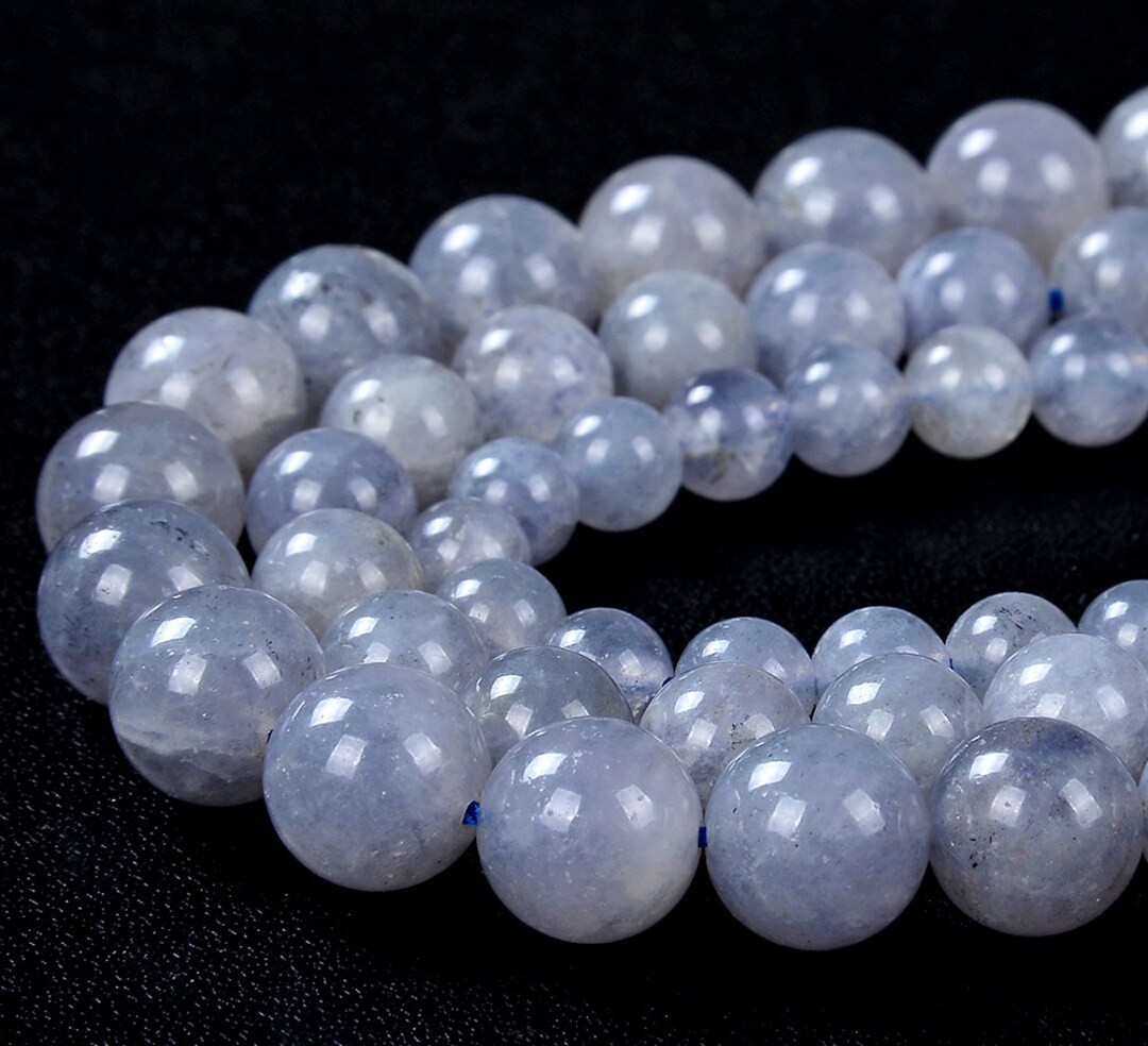 Rare Natural Iolite Light Blue Gemstone Grade AAA Round 6MM 7MM 8MM 9MM ...