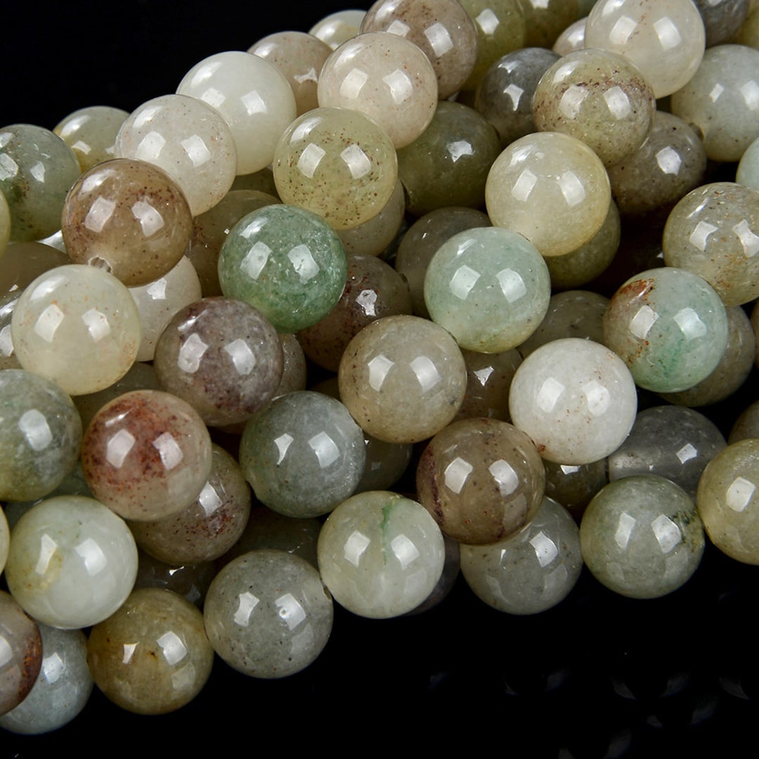 Natural African Jade Gemstone Grade AA Round 8MM 10MM Loose Beads (D98 ...