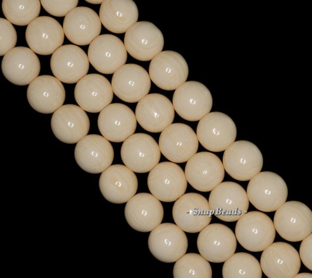 8mm Faux Ivory Resin Grade AAA Ivory Swirl Cream Round 8mm Loose Beads ...