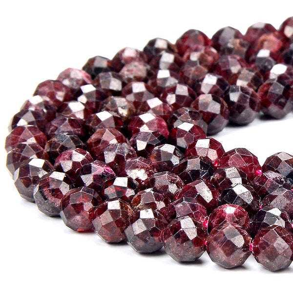 Faceted Garnet - Etsy