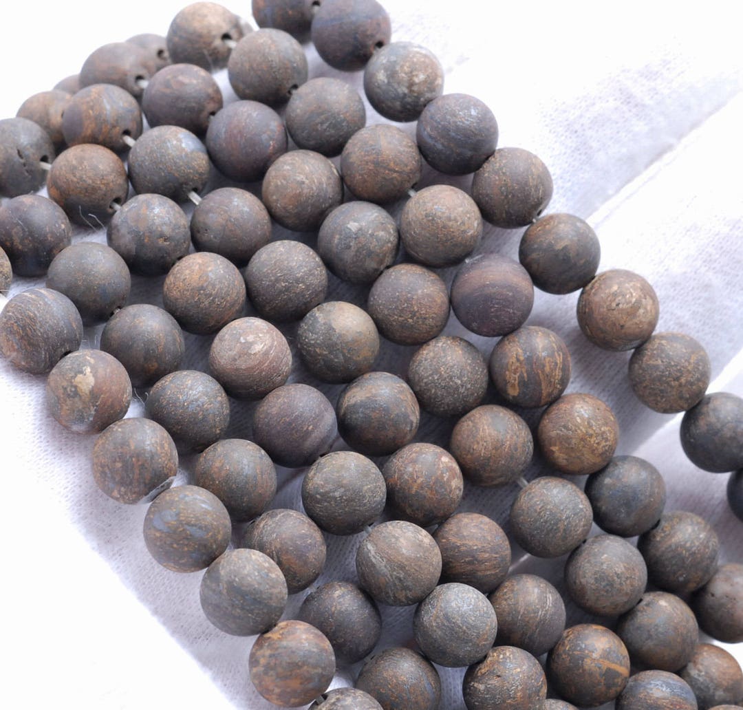 Matte Bronzite Gemstone Brown Bronze Round 4mm/6mm/8mm/10mm Loose Beads ...