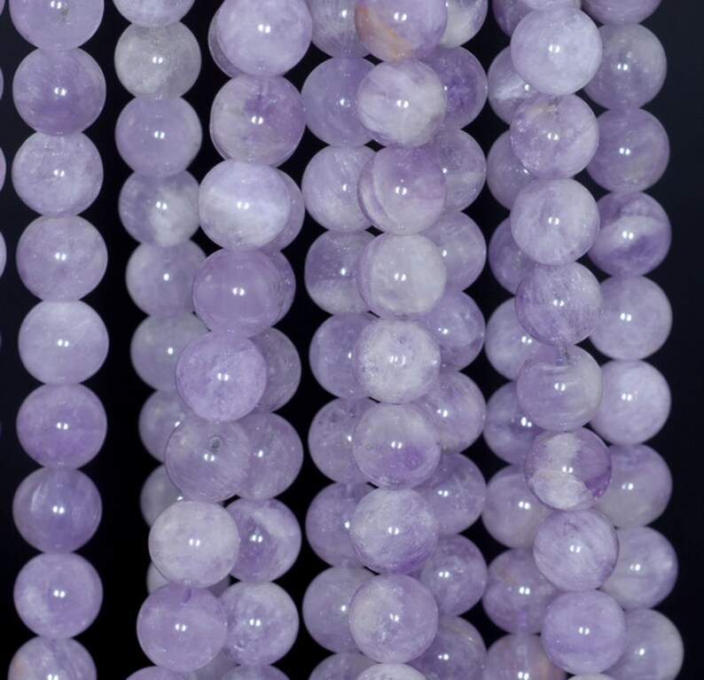 12mm Lavender Amethyst Gemstone Grade A Purple Round Loose Beads 15 ...