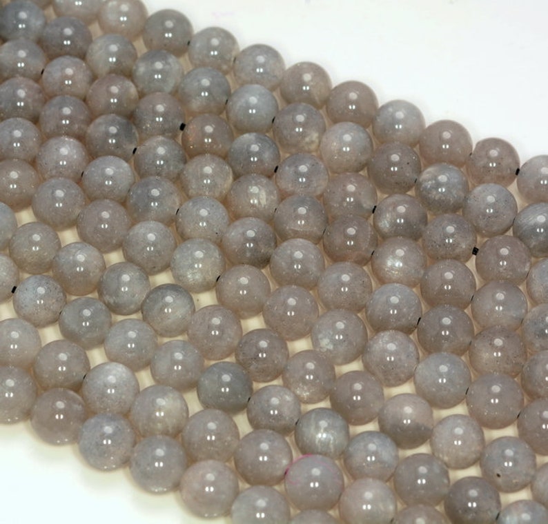 8mm Rare Gray Sunstone Gemstone Grade AAA Round Loose Beads - Etsy