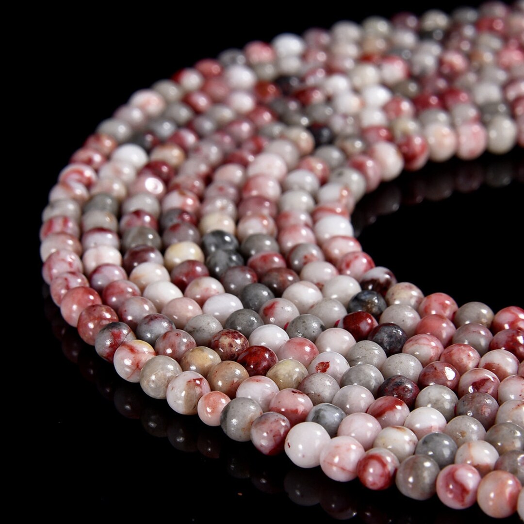 Natural Rare Cinnabrite, Cinnabar in Quartz Gemstone Grade AA Round 2MM ...