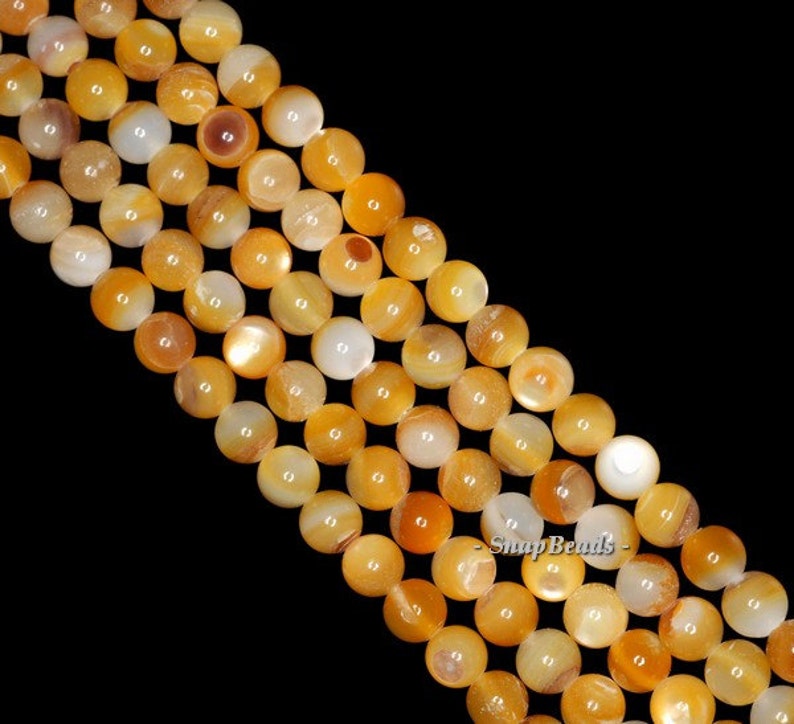 4mm Honey Shell Gemstone Grade AAA Yellow Cream Round 4mm | Etsy