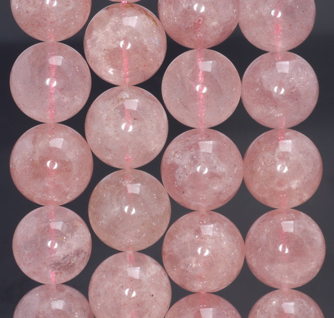 16-17MM Red Strawberry Lepidocrocite Quartz Gemstone Grade A Round ...