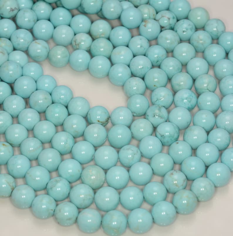 4mm Blue Howlite Turquoise Gemstone Light Blue Round 4mm Loose - Etsy